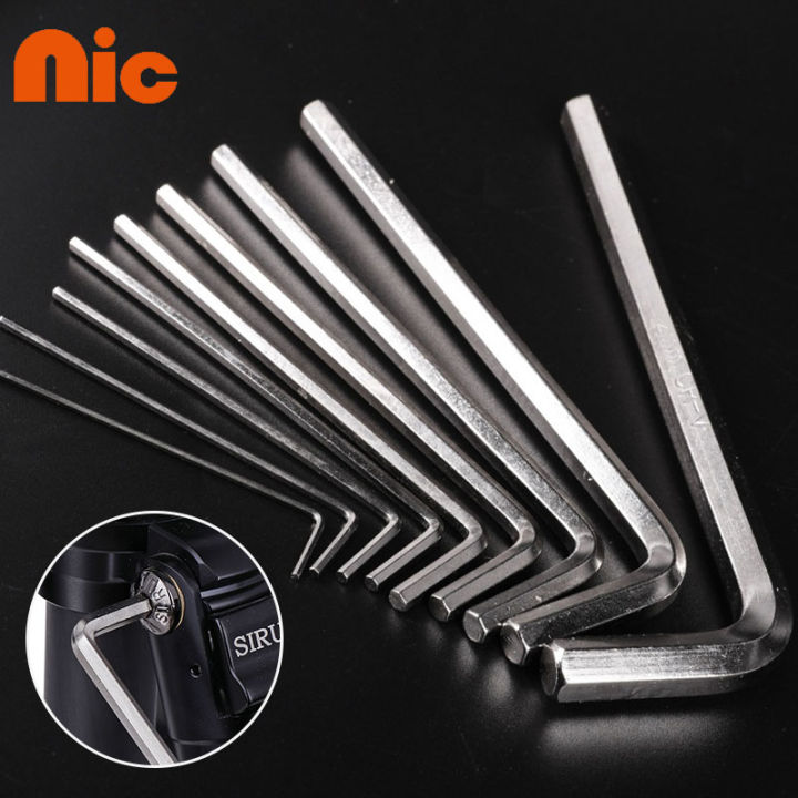 NIC 9 ชิ้น/เซ็ต หกเหลี่ยมเหล็กแข็งเกรด(CR-V) แท้ 100% ประแจแอล ชุดตัว ...