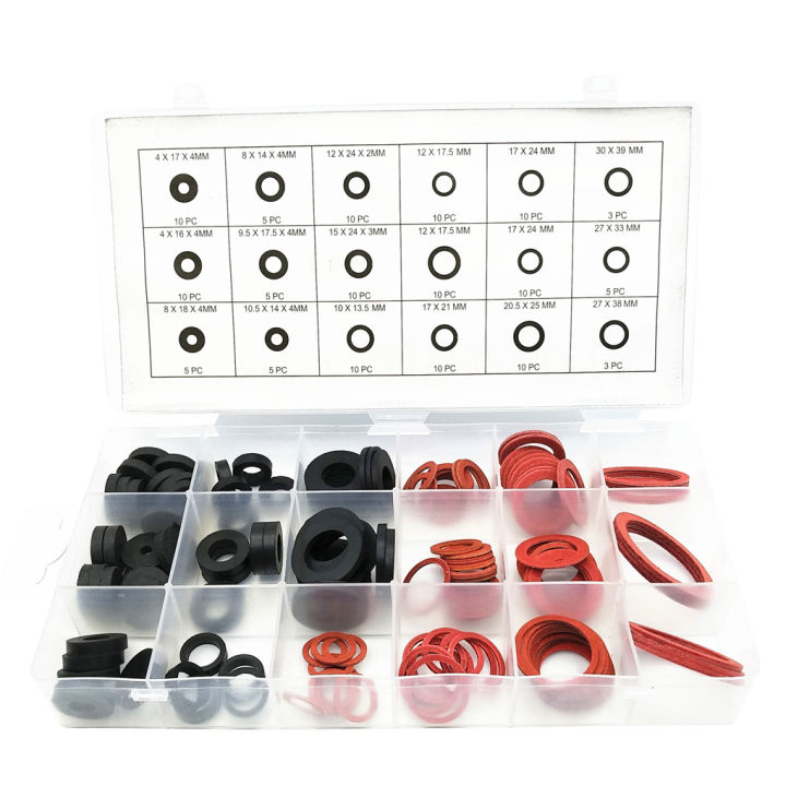 141-Piece Washer Assortment Kit 18 Different Assorted Sizes O-ring Seal ...