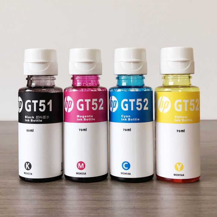 HP GT51 GT52 Genuine Ink Bottle GT-53 GT-52（No box）GT5810 5820 Tank310 ...