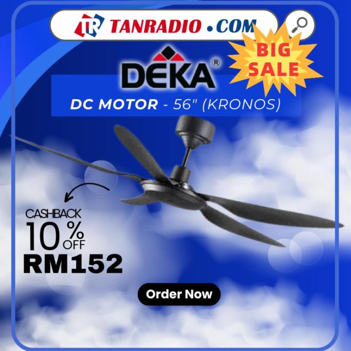 ⭐ [100% ORIGINAL] ⭐ Deka DC Motor 7 Speed Remote Control DC Motor ...