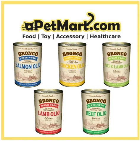 [12 Cans] Bronco Olio Complete & Balanced Dog Wet Food (5 Flavours ...