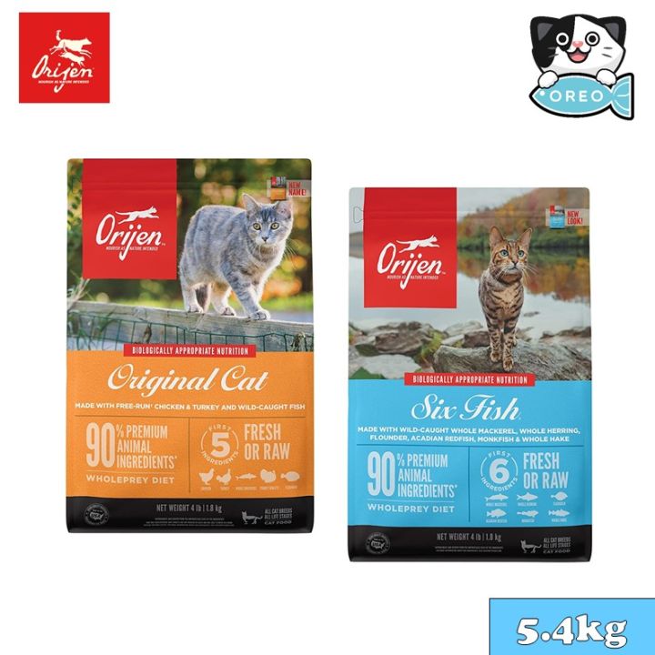Orijen CAT Original Cat / Six Fish Dry Food - 5.4kg [OREO MEOW PET SHOP ...
