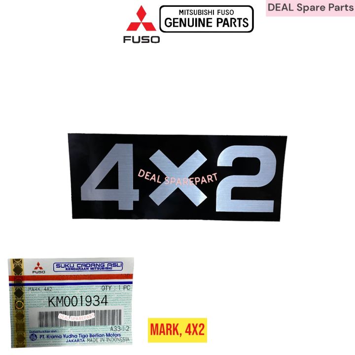 Sticker 4x2 4 x 2 Stiker Label Mark Original Mitsubishi Fuso FM517 ...