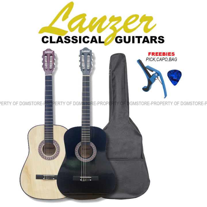 High Quality Lanzer Classical Guitar with FREE Pick FREE Capo | Lazada PH