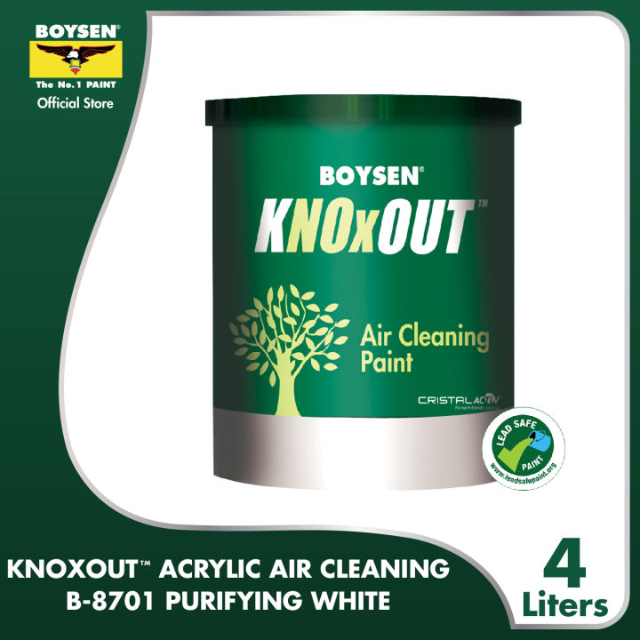 BOYSEN KNOxOUT Acrylic Purifying White B8701-4L | Lazada PH
