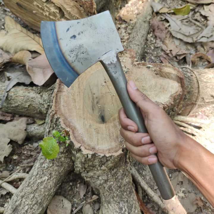 (MURAH) Kapak Kecil Baja Asli Super Tajam Pemotong Kayu - Kampak Murah ...