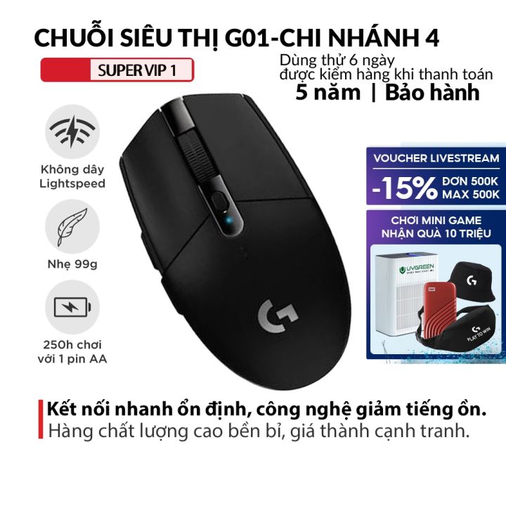 Chuột Không Dây LOGITECH G304 12000DPI - Hàng OEM , Bảo Hành 5 năm hàng tuồn công ty | Lazada.vn