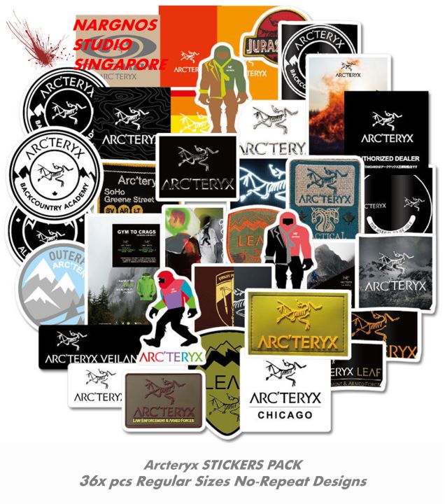 (Studio Exclusive) 36x pcs Arcteryx Individual Cut Car Motorbike ...