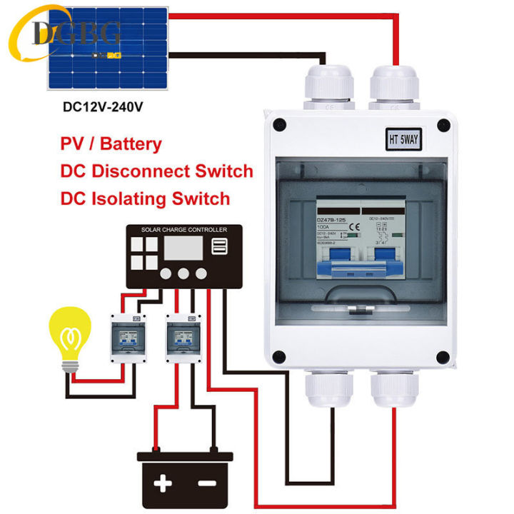 Solar PV Battery Combiner DC Disconnect Isolatior Switch Circuit ...