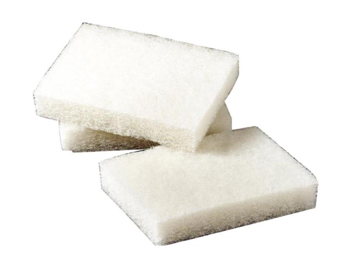 Sponge Scouring Pad Tapas Non Handle 3M Scrubber - white polish ...
