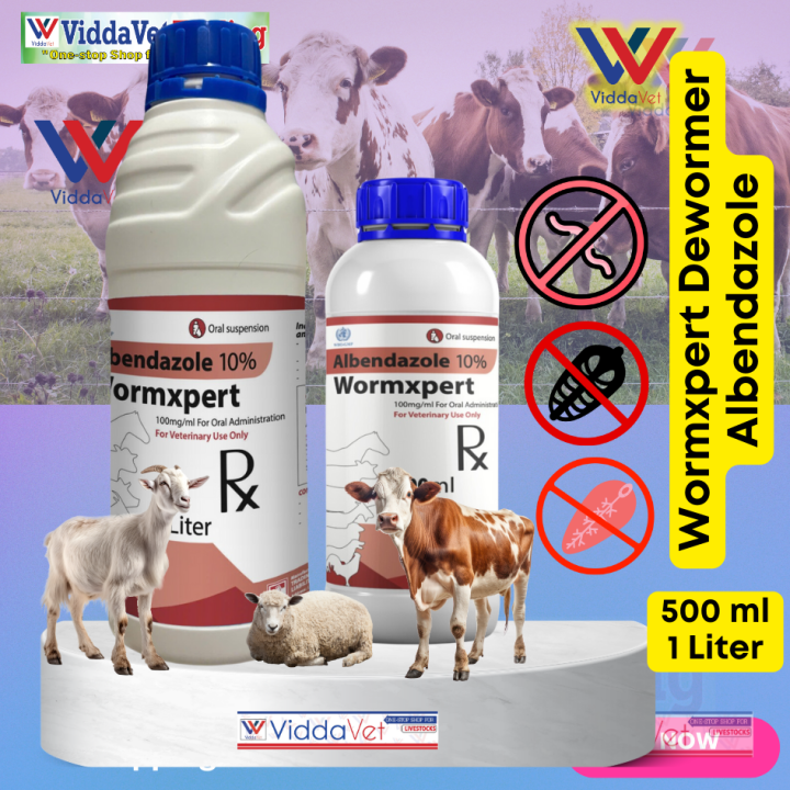 500ml 1 Liter Wormxpert Albendazole dewormer for goat sheep pig cattle albendazole for goat cow ...