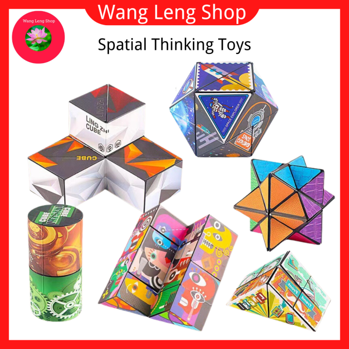 Kids Toy Spatial thinkingtoys (Magnetic Rubik's Cube) (Geometric Rubik ...