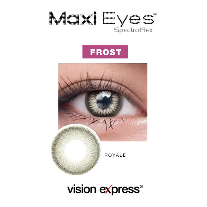 Vision Express Maxi Eyes Frost Series Colored Graded Contact Lenses ...