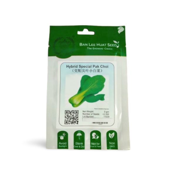 Ban Lee Huat Hybrid Special Pak Choy Choi F1 5 grams ~ 2300 seeds ...