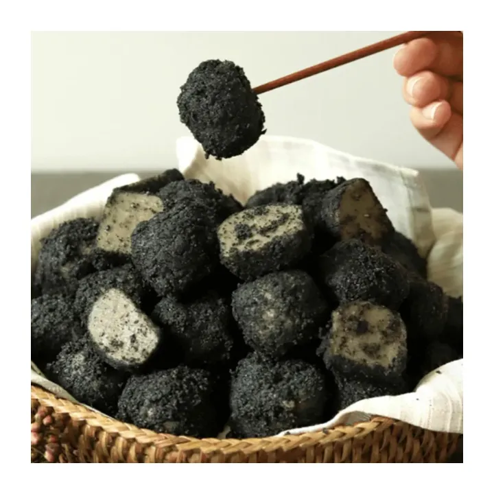 Maumiga Korean Black Sesame Rice Cake 40g*12 Frozen Korean Rice Cake ...