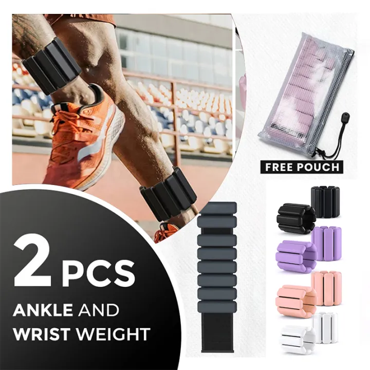 1Pair 2lb Weight Wristband Weighted Bangle Ankle Weights Wrist Weights ...