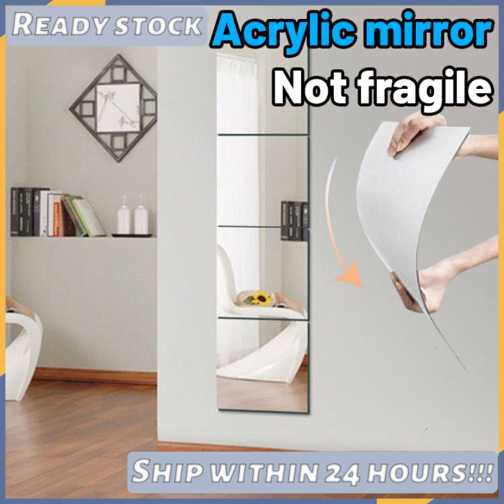 SG READY /STOCKseller Acrylic Full Length Mirror Mirror Sticker Mirror ...