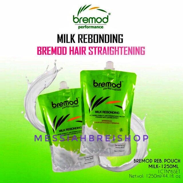 Bremod Rebonding Hair (milk) Rebonding Straight Set 1250ml | Lazada PH