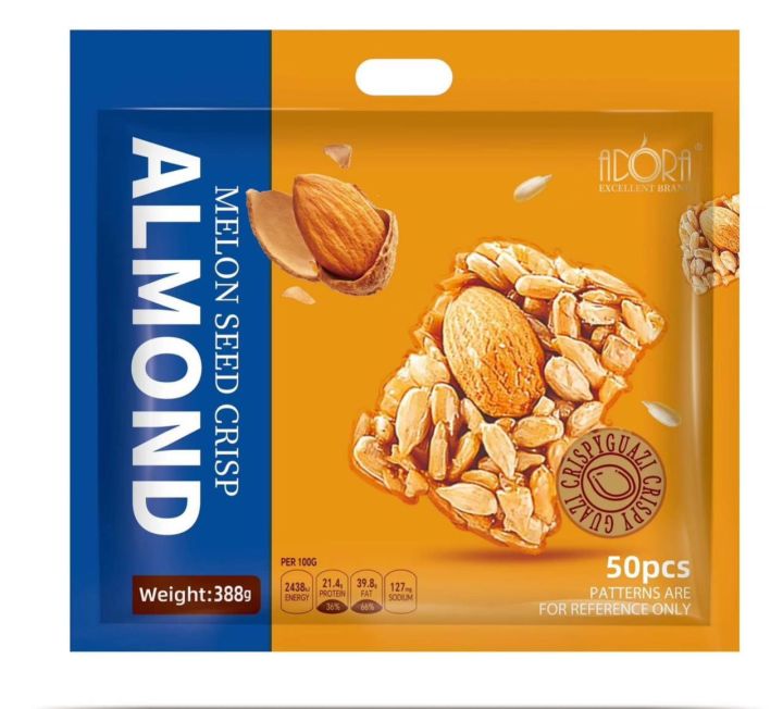 Almond melon seed crisp 388g 50pcs | Lazada PH