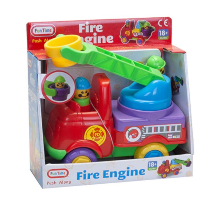 Funtime Push-Along Fire Engine Baby Toys 18Months+ | Lazada Singapore