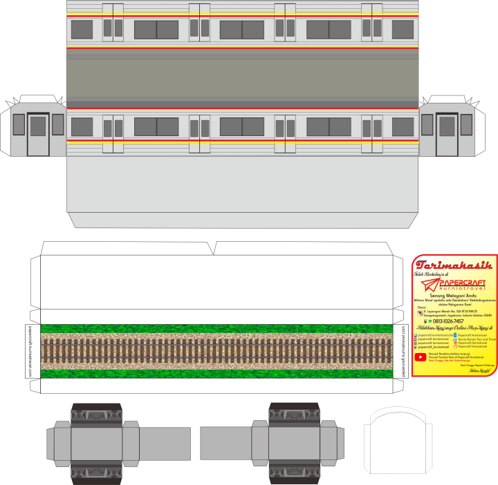 Pola Kertas Papercraft Kereta Commuterline | Lazada Indonesia