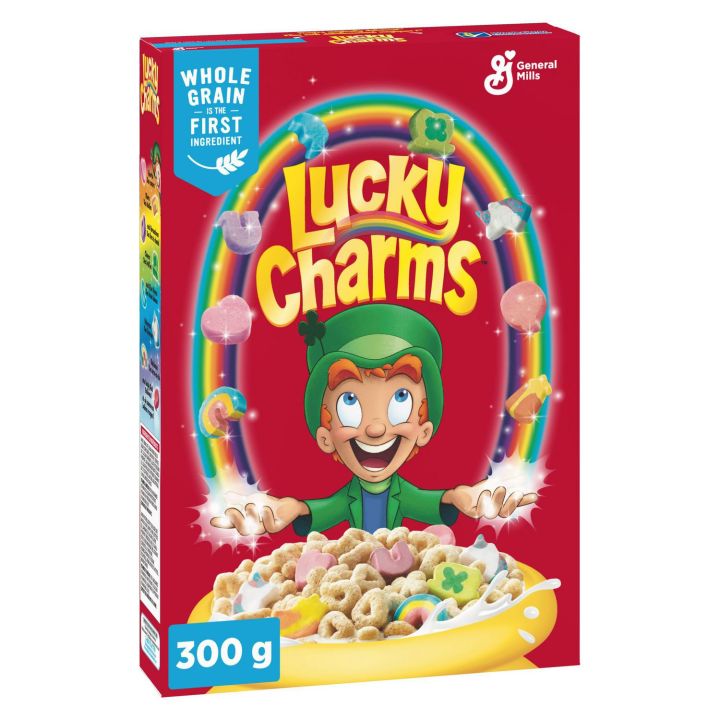Lucky Charms Cereal - Frosted Toasted Oat Cereal & Marshmallows 297g ...