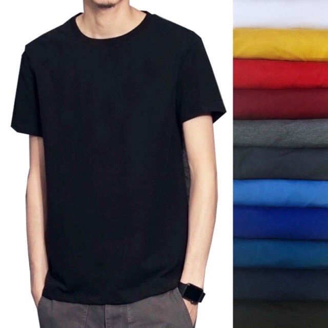 Basic Plain Unisex Colored T Shirt | Lazada PH