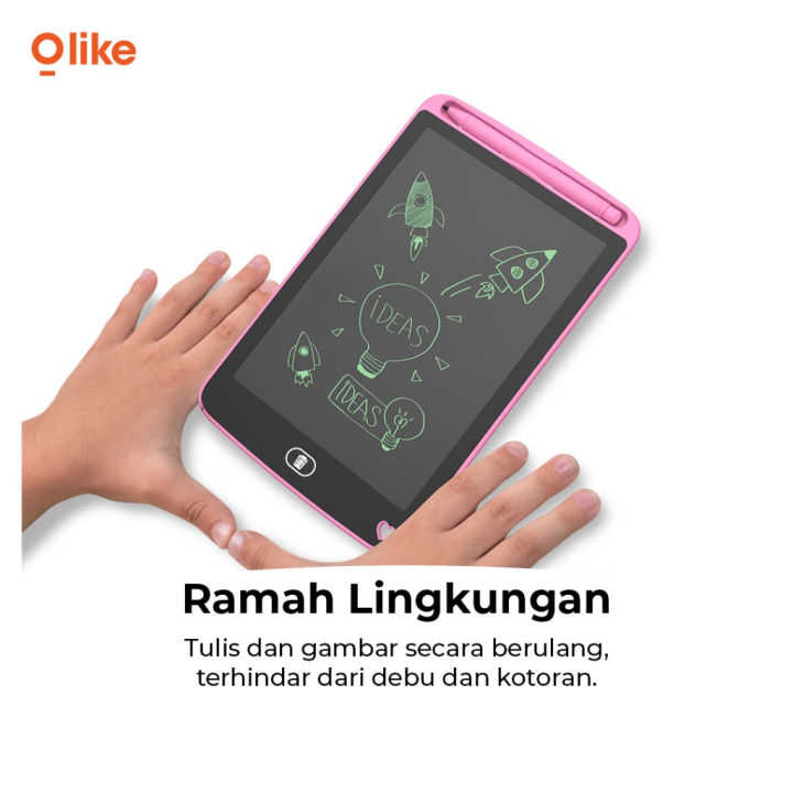 OLIKE LCD DRAWING BOARD - 8.5 INCH PAPAN TULIS DIGITAL - Edutoys ...