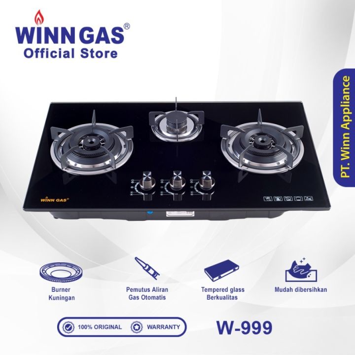 Winn Gas W999 Kompor Gas Tanam 3 Tungku | Lazada Indonesia