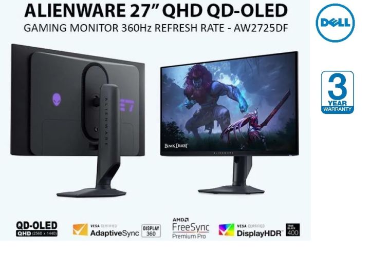 New Alienware AW2725DF/ AW2725Q 27" inch / AW3423DWF 34' inch QD-OLED ...