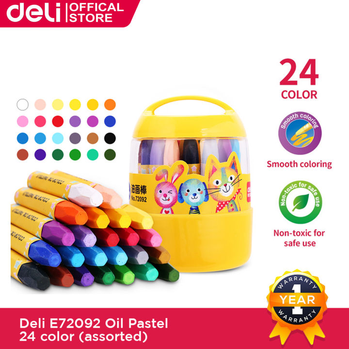 Deli 12/24 Colors Oil Pastel Set Crayon Set Art High Quality Popular ...