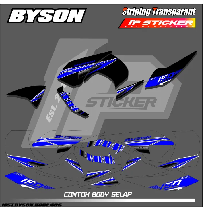 BYSON (COD) STIKER STRIPING MOTOR YAMAHA BYSON - LIST GRAFIK SIMPLE ...