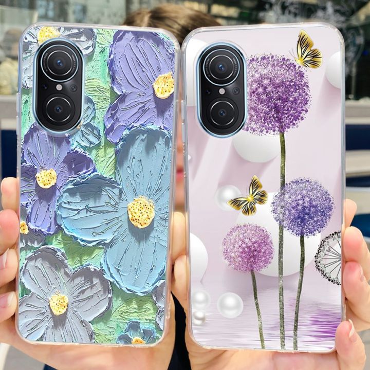 เคสสำหรับ Huawei Nova 9 SE JLN-LX1 JLN-LX3ฝาครอบภาพวาดหลากสีสันแบบนิ่ม ...