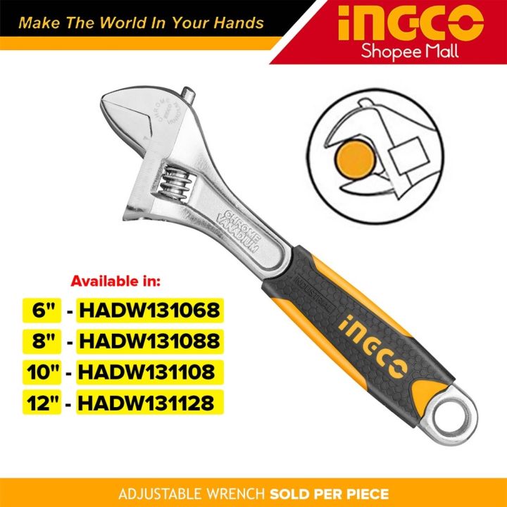 Ingco Heavy Duty Adjustable Wrench / Katala Enlarge Open Multifunction ...