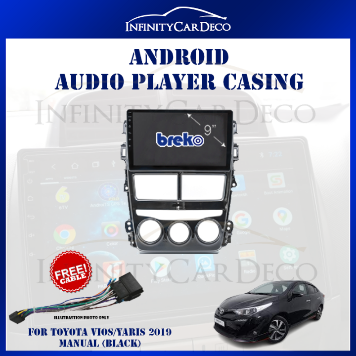 Toyota Vios / Yaris (M/Air) 2019-2020 9" Android Player Dashboard Audio ...