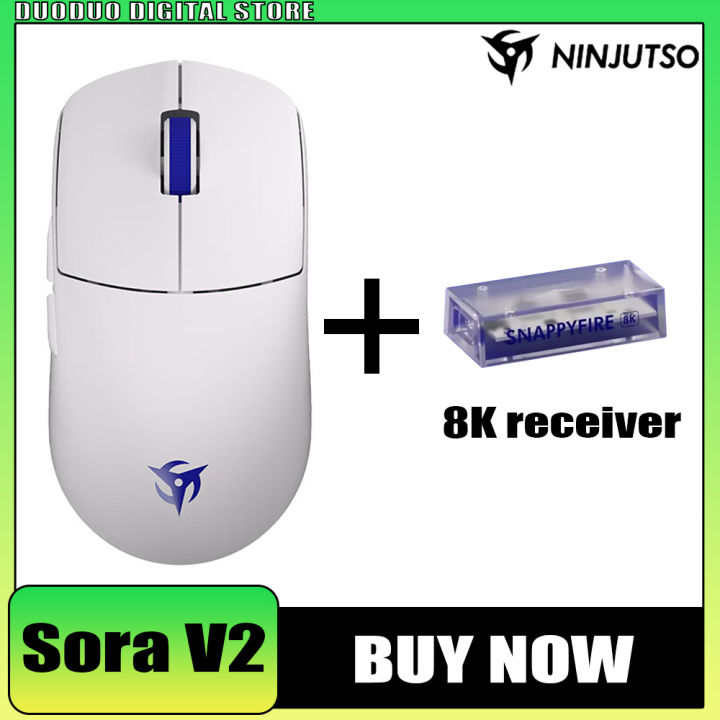 Ninjutso Sora V2 Wireless 8k Dual Mode PAW3395 Sensor FPS E-Sports ...