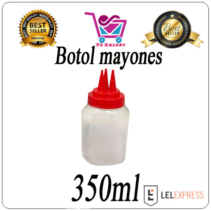 Ysgalery Botol mayonaise ukuran 350ml kepala 3 MAYO 003-K3 | Lazada ...