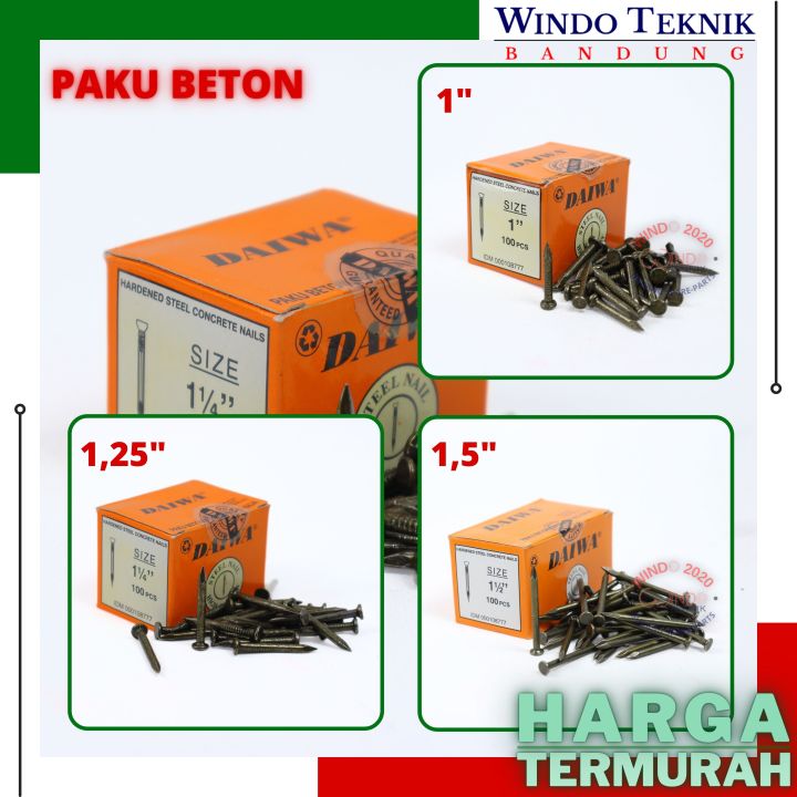 [ TERMURAH ] PAKU BETON DAIWA | PAKU BETON UKURAN ''1 1/2 INCHI / ''1 1 ...