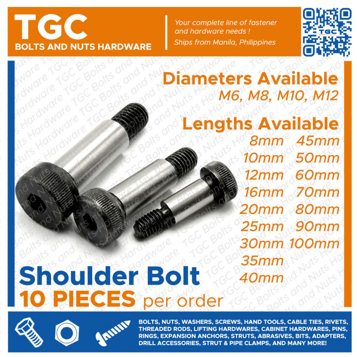 10PCS Shoulder Bolt M6 M8 M10 M12 Shoulder Screw / Stripper Bolt / Body ...