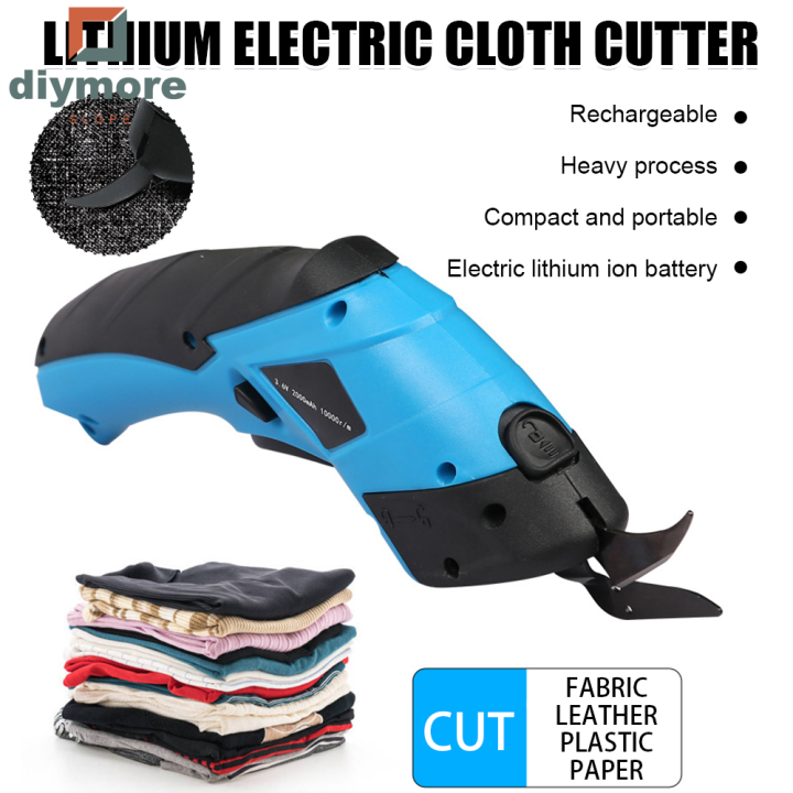 diymore slope Electric Fabric Scissors Rechargeable Cordless Fabric ...