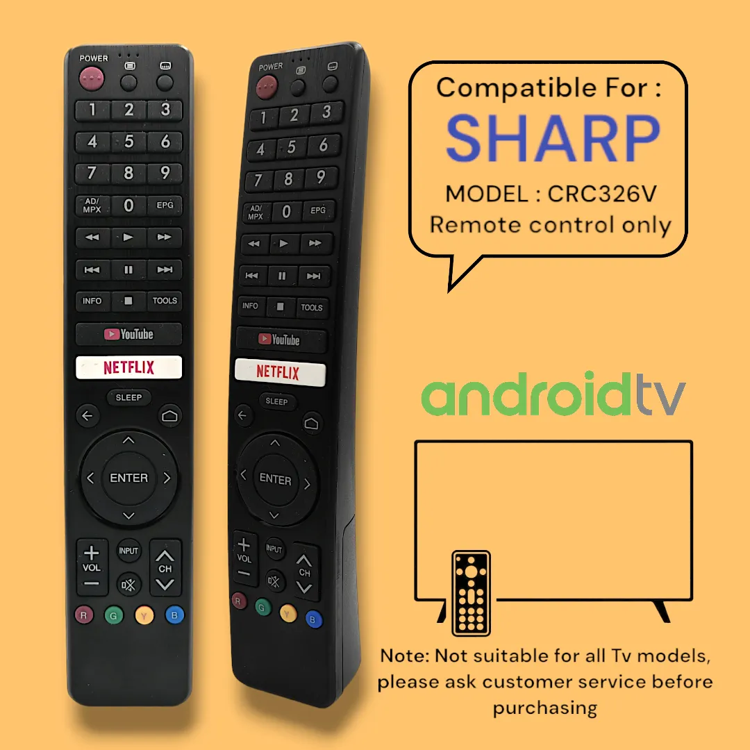 Compatible For SHARP Led Lcd Tv Remote Control Model : CRC326V | Lazada