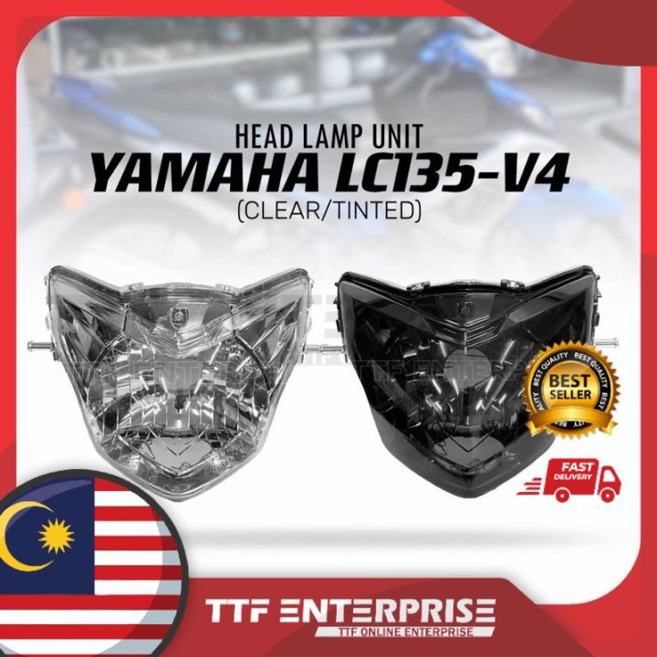 YAMAHA LC135 V4 HEAD LAMP (CLEAR/SMOKE) LC LC135 NEW | Lazada