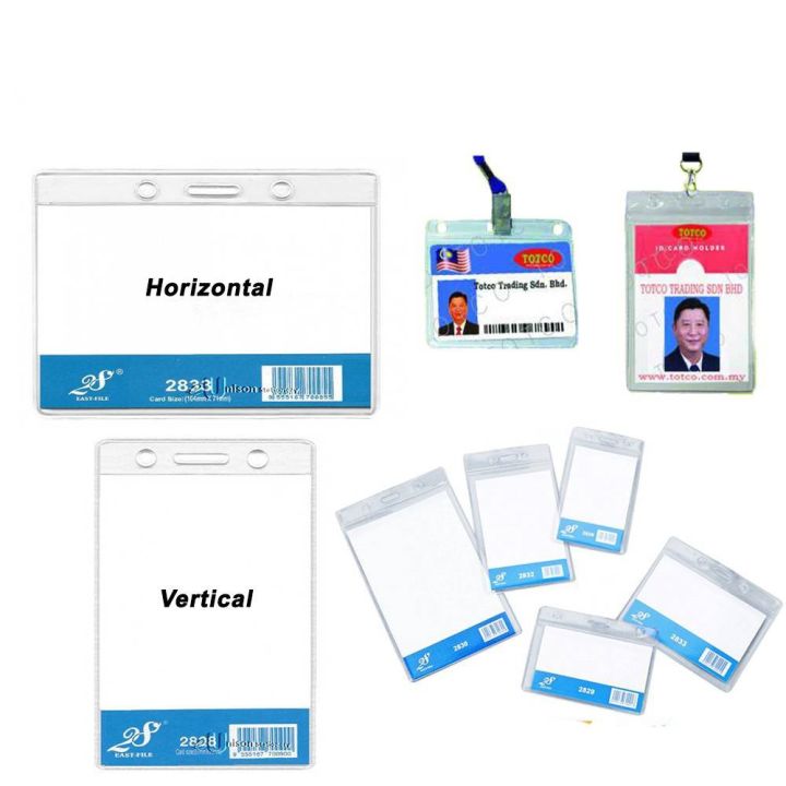 PVC NAME TAG / NAME BADGE / ID TAG / TRANSPARENT ID NAME TAG | Lazada