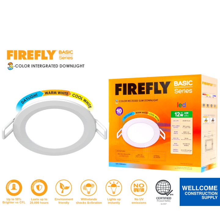 Firefly Basic Series Round Tri-Color Non-Integrated LED Downlight ...
