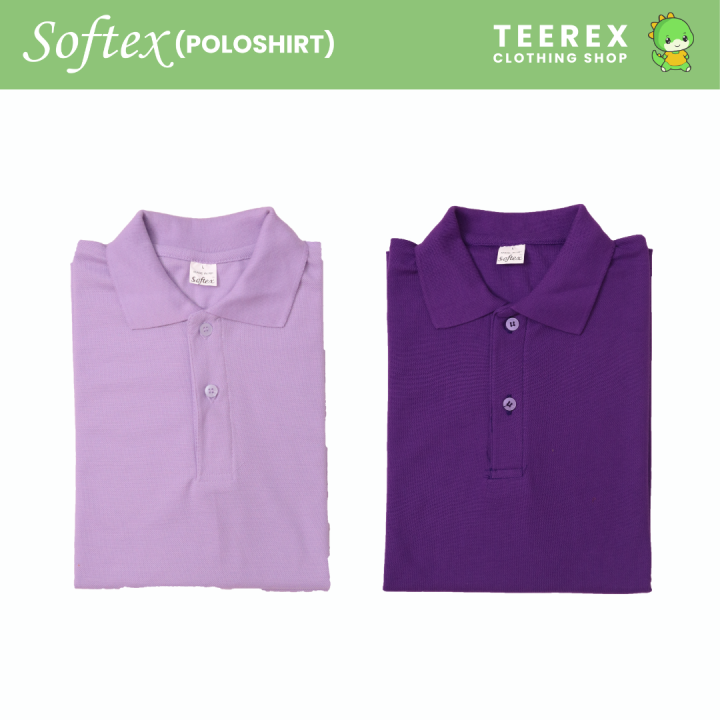 SOFTEX Honeycomb UNISEX PLAIN POLO SHIRT UBE LIGHT VIOLET (BEST SELLER ...