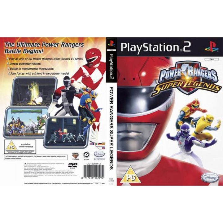 แผ่นเกมส์ PS2 Power Rangers - Super Legends คุณภาพ ส่งไว | Lazada.co.th