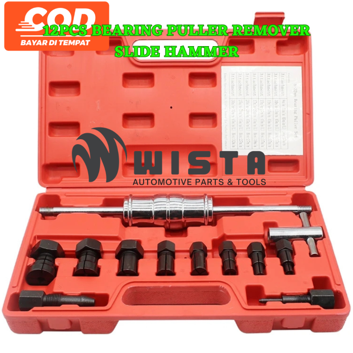 12PCS BEARING PULLER REMOVER SLIDING HAMMER / 12pc Blind Hole Kit Slide ...