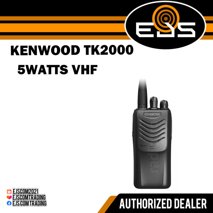 KENWOOD TK-2000 5WATTS VHF PORTABLE RADIO | Lazada PH