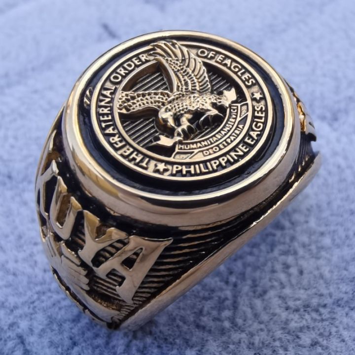 Eagles Ring for Men Solid Stainless Steel Bull Ring Size 7-13 | Lazada PH