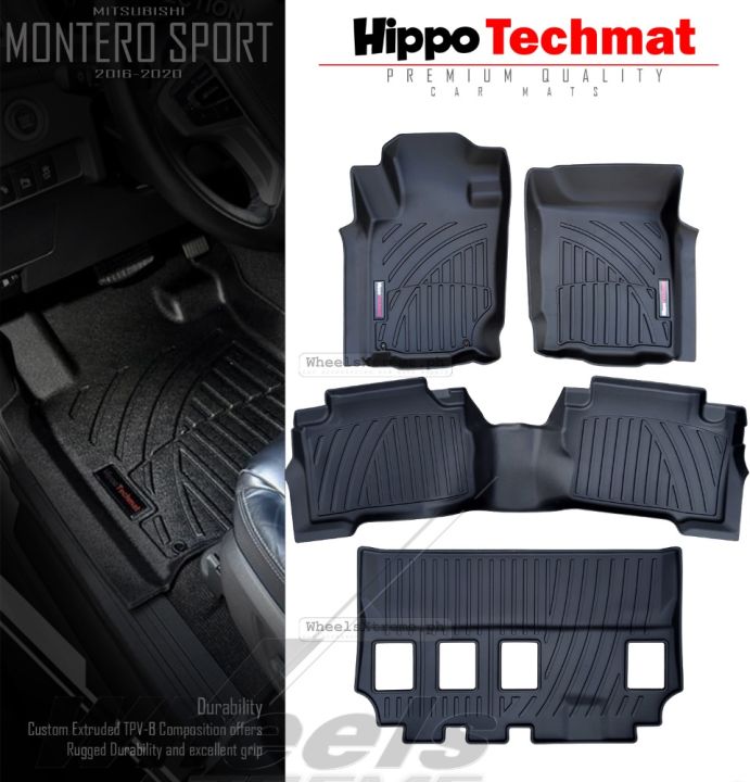 Montero Sport 2016 to 2025 Hippo Techmat Floor Liner Deep Dish Matting ...